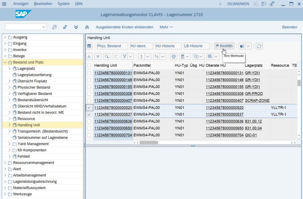 SAP EWM: Extension of the Warehouse Management Monitor
